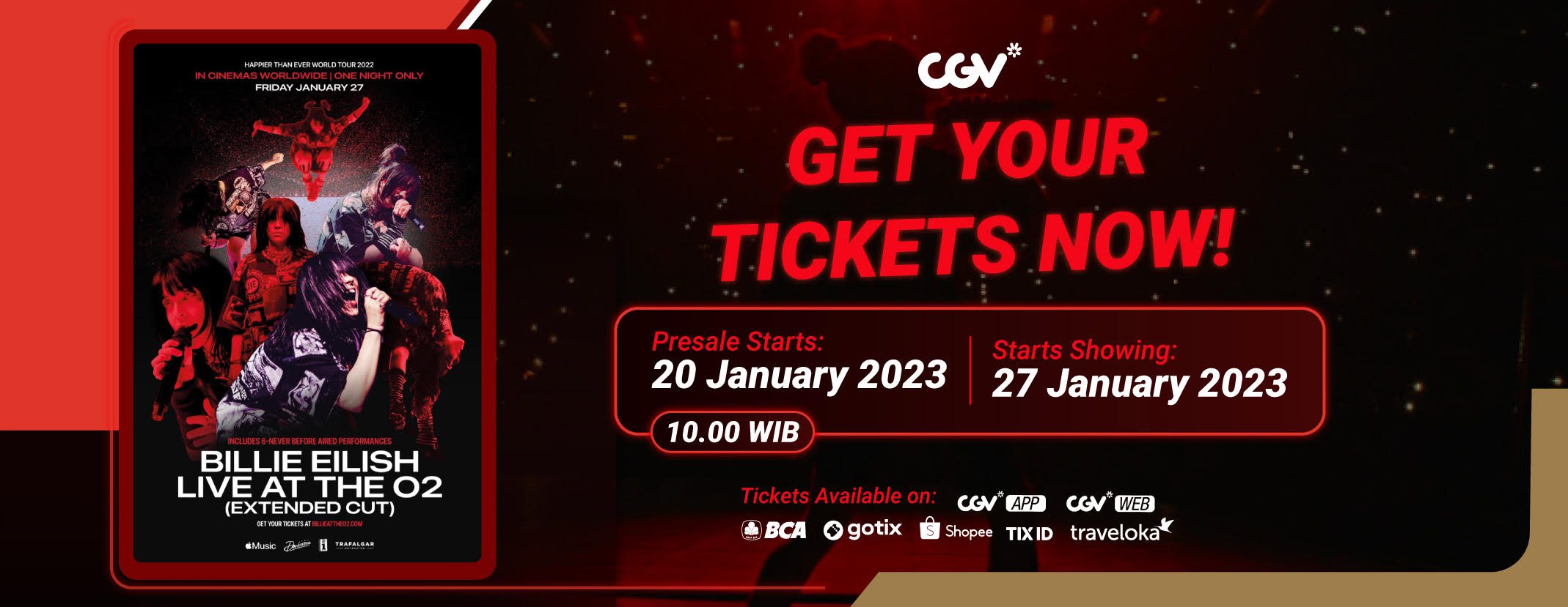 ‘Billie Eilish Live at The O2 (Extended Cut)’ Tayang di Bioskop CGV Indonesia 27 Januari 2023 ...