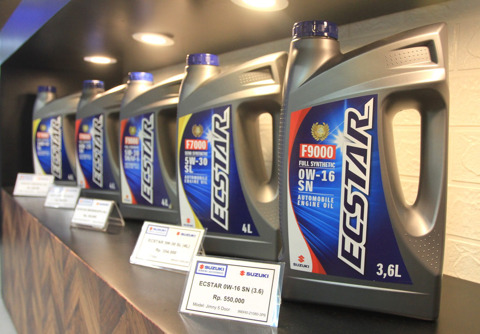 Suzuki Hadirkan Pelumas ECSTAR Oil 0W-16 SN Untuk Jimny 5-door